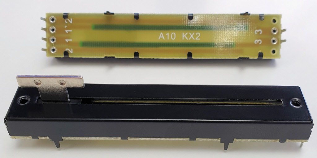 N-Alps 60mm 10kA (log) stereo fader