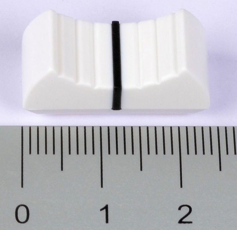Knob Fader Re-An 11mm WHITE for 1.2x8mm metal shafts
