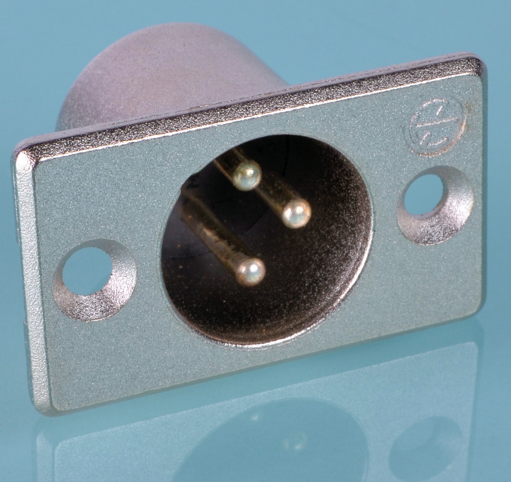 NEUTRIK NC3MP 3 pole Male XLR chassis part